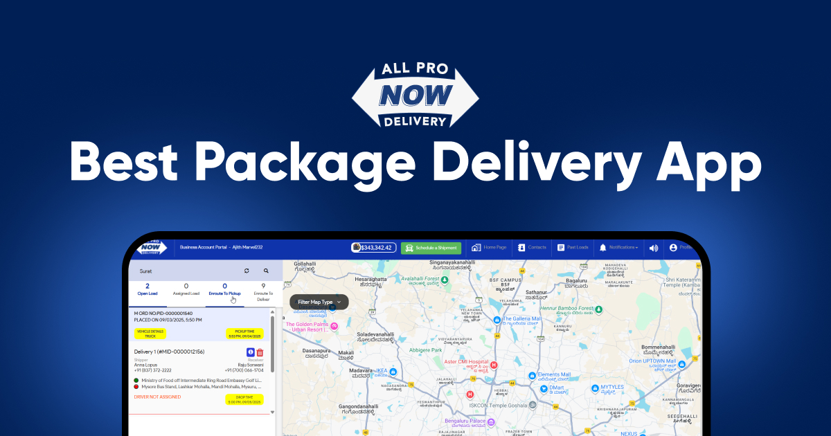 Best Package Delivery App | Same-Day with All Pro Now